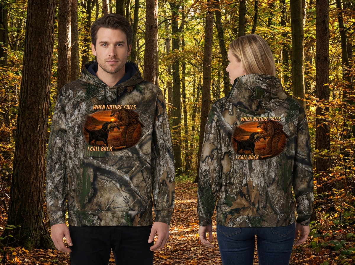 Realtree® Performance Hooded Sweatshirt with Graphic – When Nature Calls Me
